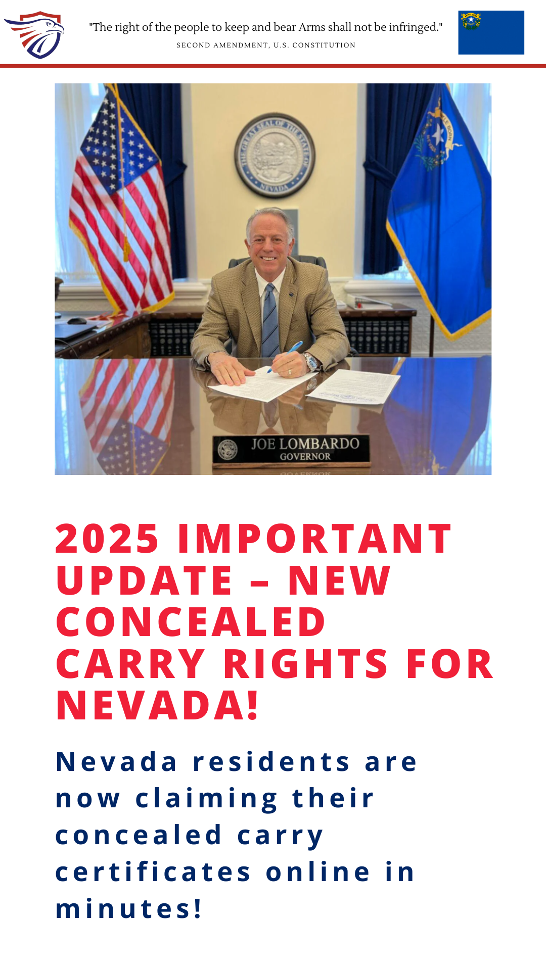 NEVADA CONCEALED – V1 – CCW Cert Training