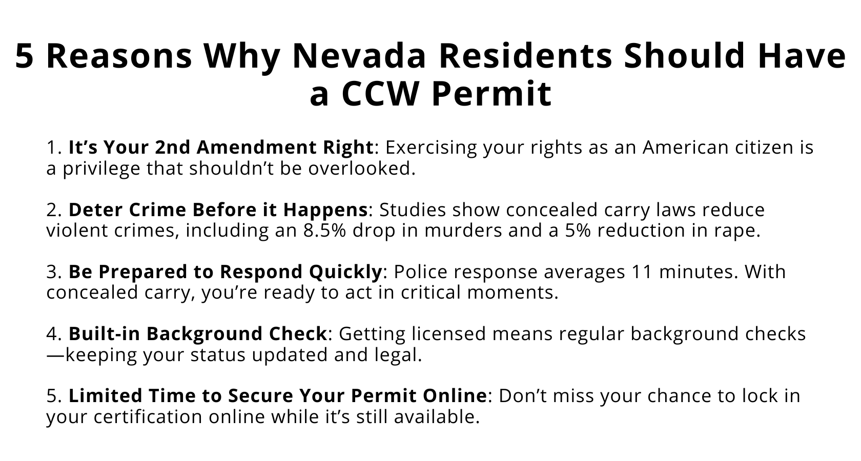 NEVADA CONCEALED – V1 – CCW Cert Training